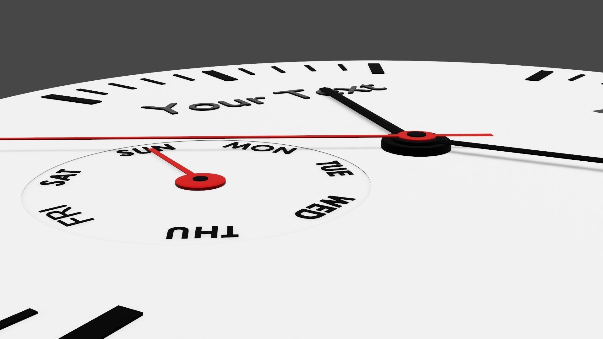 Watch dial free 3D model | CGTrader