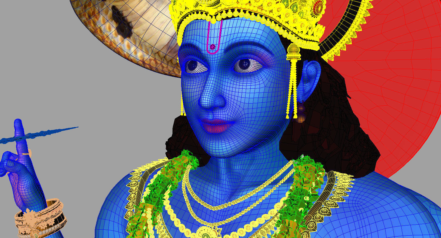 sri lord maha vishnu 3D model | CGTrader