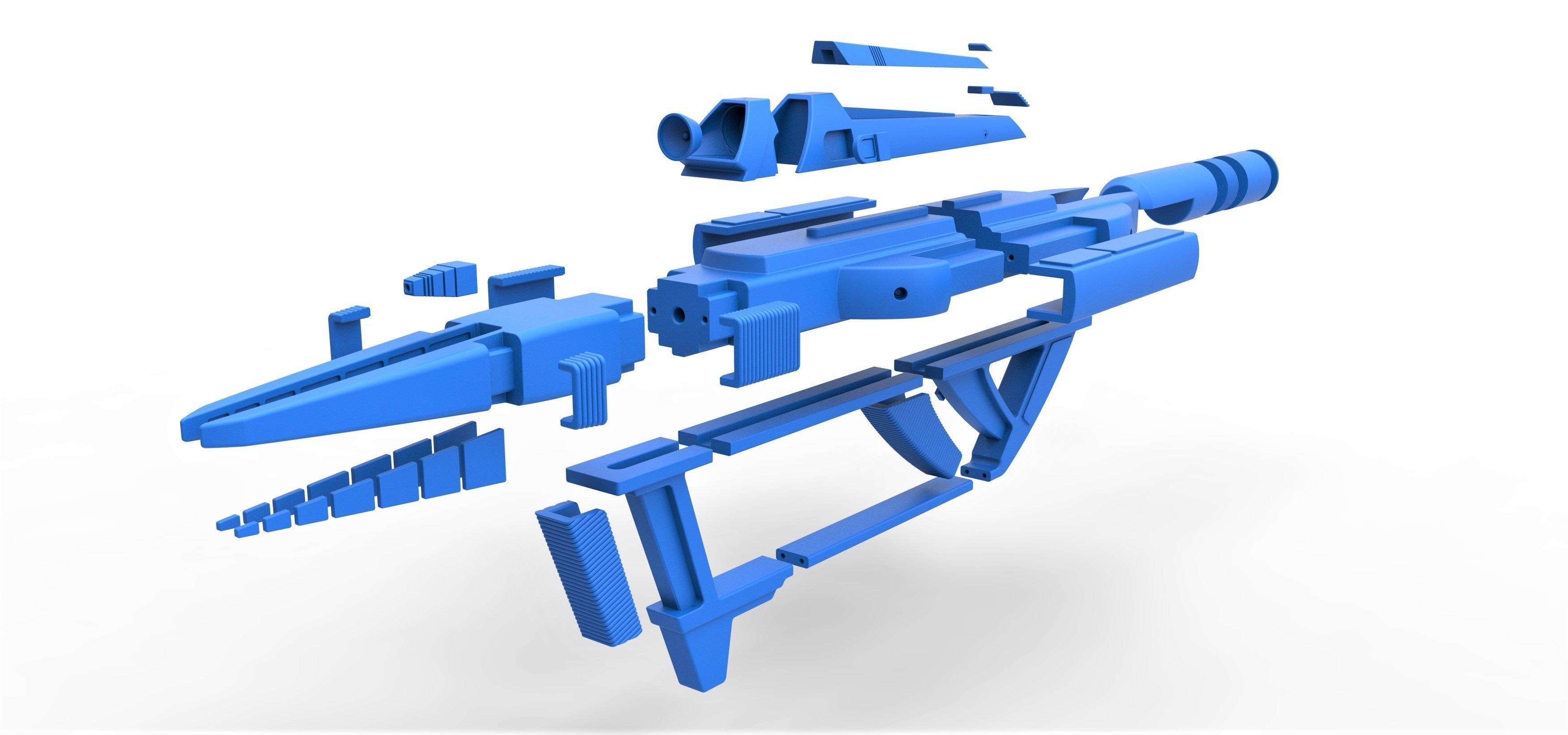 Compression Phaser Rifle from Star Trek Voyager 3D model 3D printable ...
