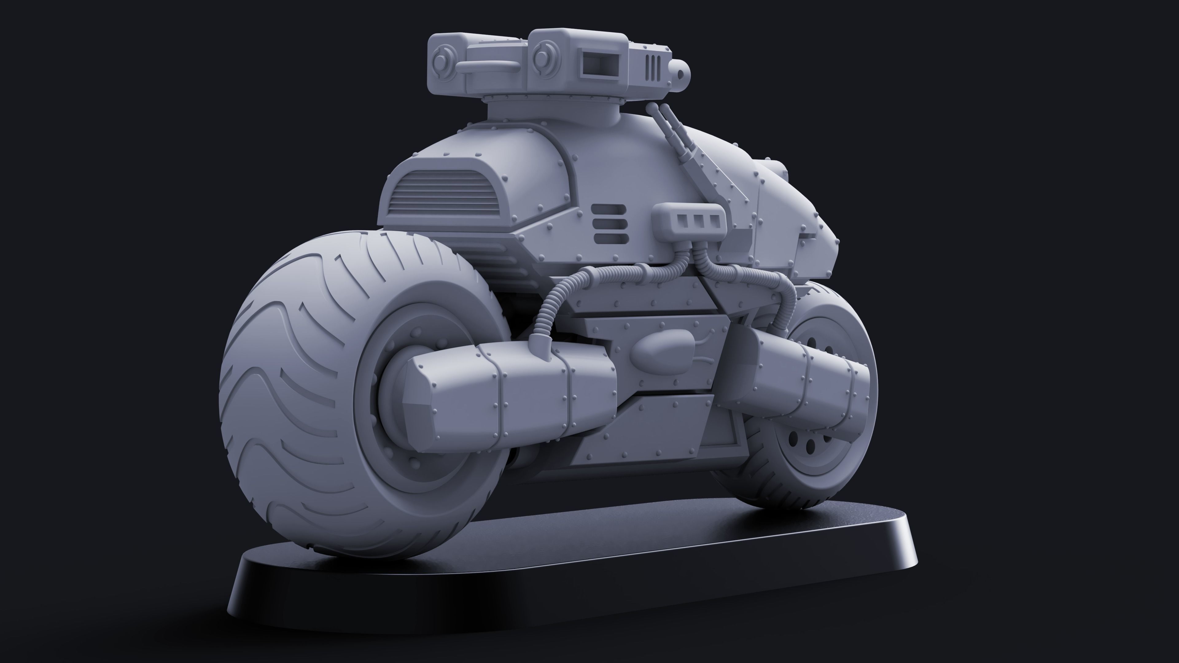 Recon Dronebike - Mutant Militia 3D model 3D printable | CGTrader