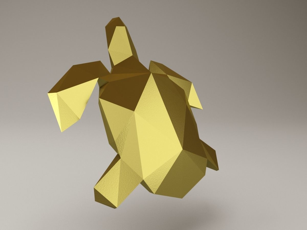 Modern Sculpture of Turtle 3D model 3D printable | CGTrader