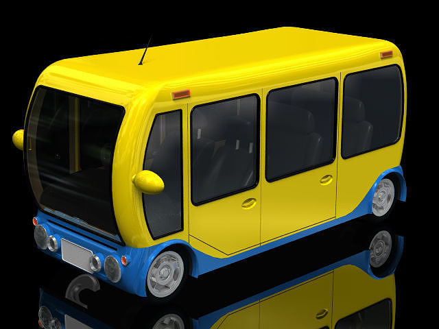 smart bus 3D model | CGTrader