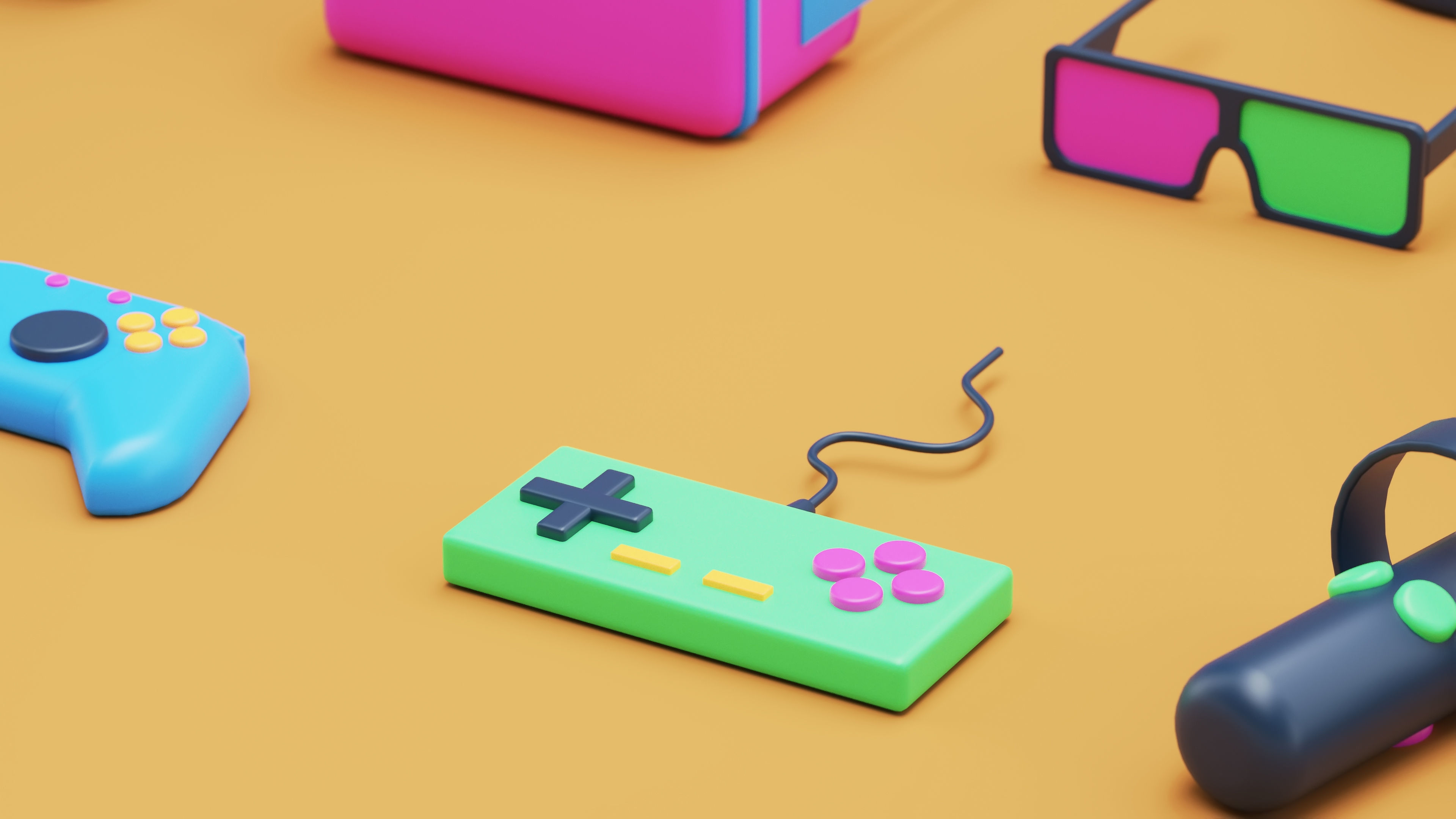 Games Equipment Cartoon Simple 3D Style 3D model | CGTrader