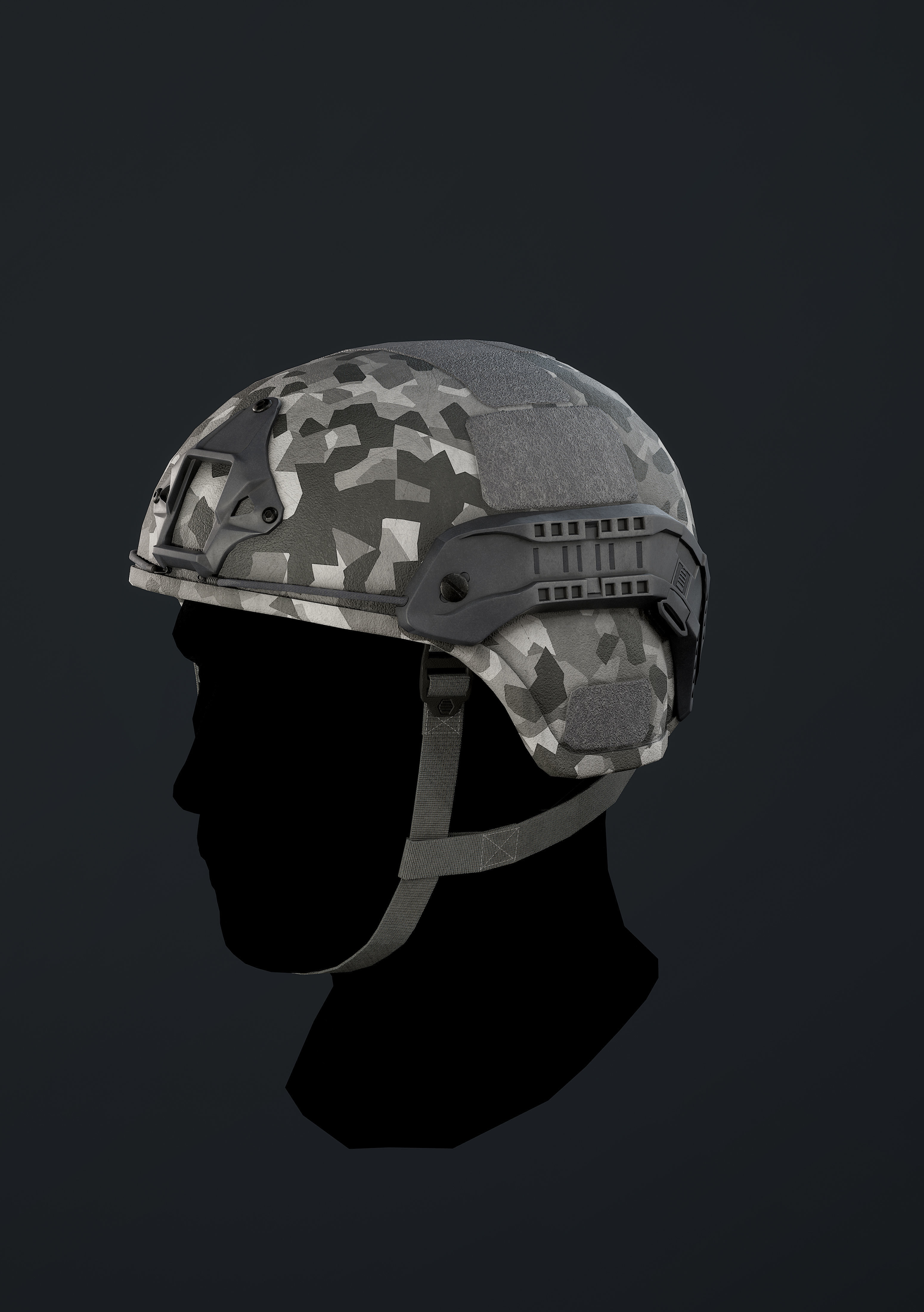 3D model DOMINATOR II Ballistic Helmet VR / AR / low-poly rigged | CGTrader