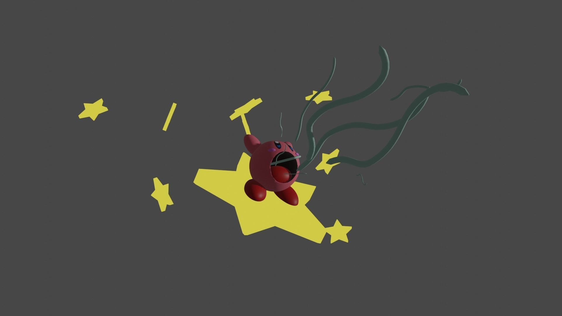 3D model Kirby Inhale VR / AR / low-poly | CGTrader