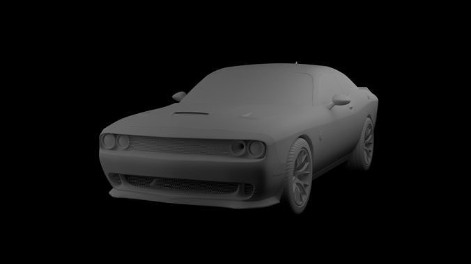 dodge challenger free 3D model | CGTrader