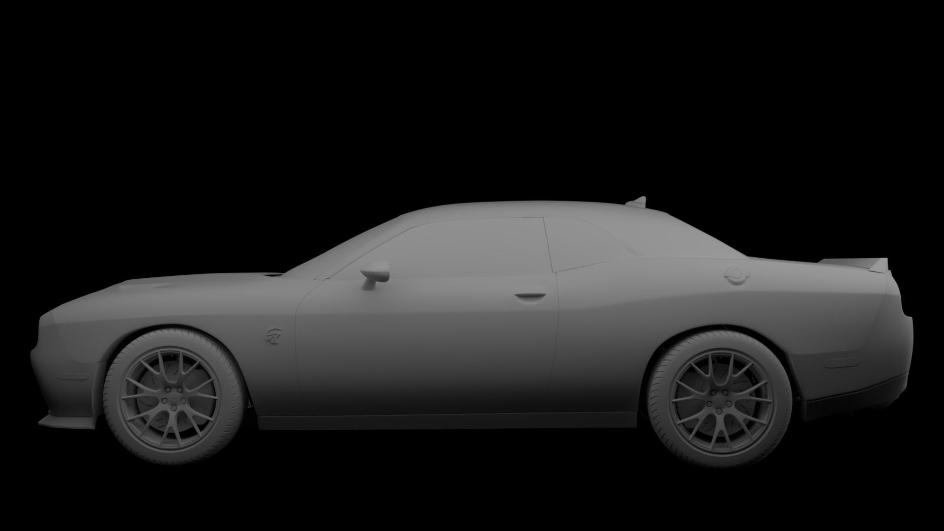 dodge challenger free 3D model | CGTrader