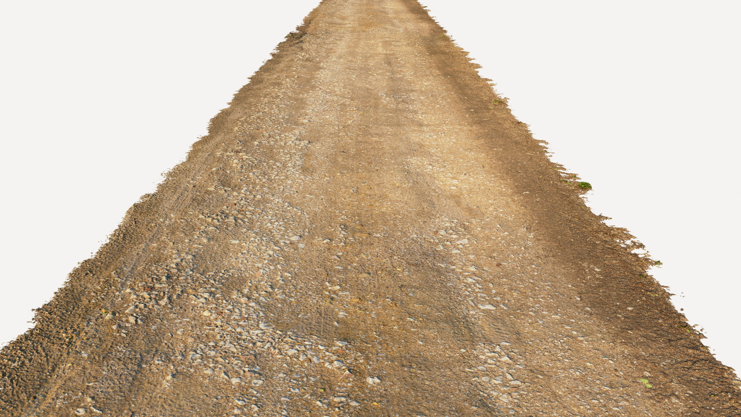 3D model Summer dirt road 25 meters VR / AR / low-poly | CGTrader