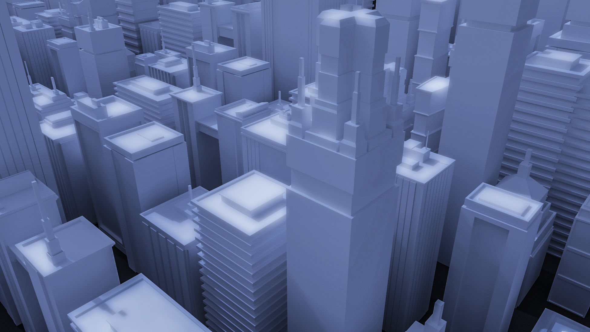 3D model Low Poly scifi Skyscraper Collection VR / AR / low-poly | CGTrader
