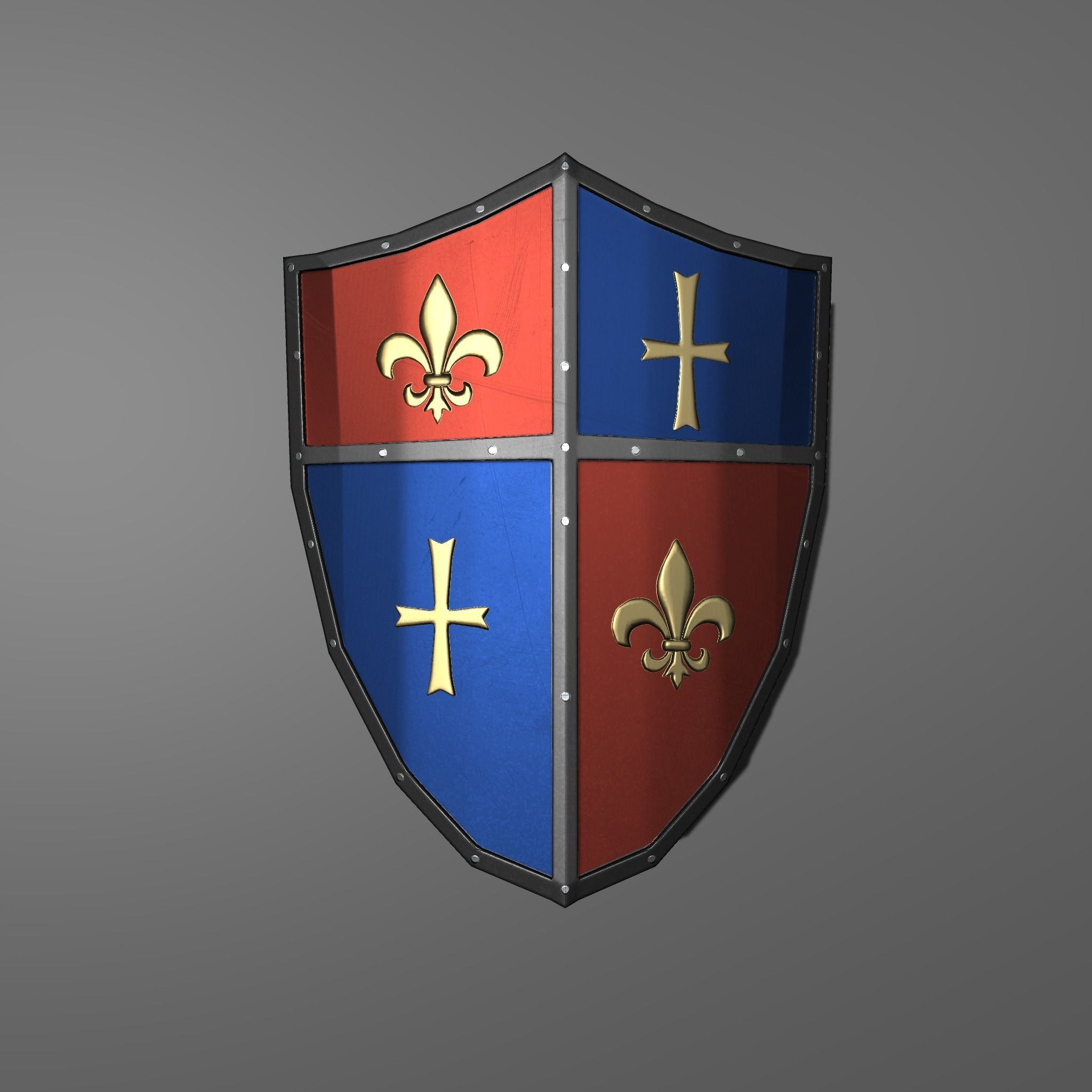 3D model 5 Shield Package VR / AR / low-poly | CGTrader