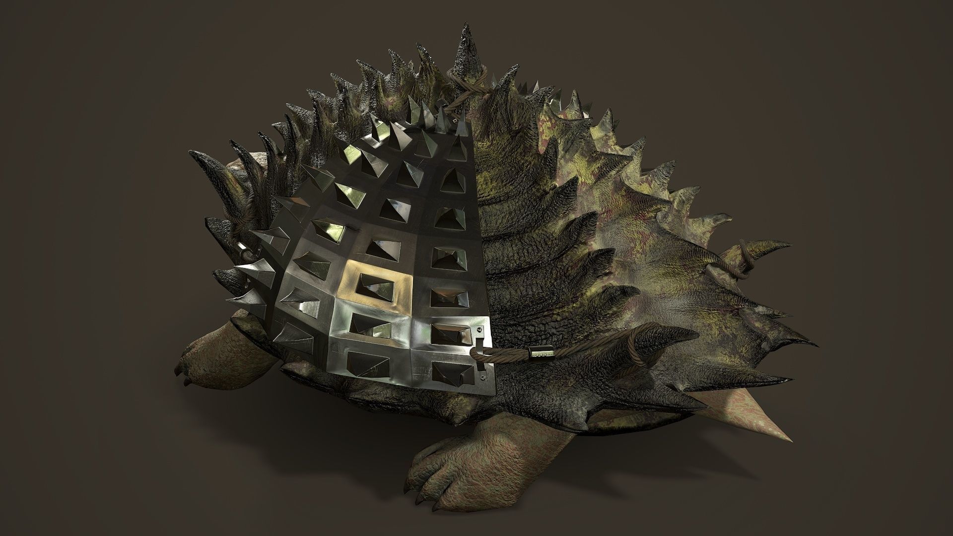 3D model Stylized Armored tortoise - Tortashidze VR / AR / low-poly ...
