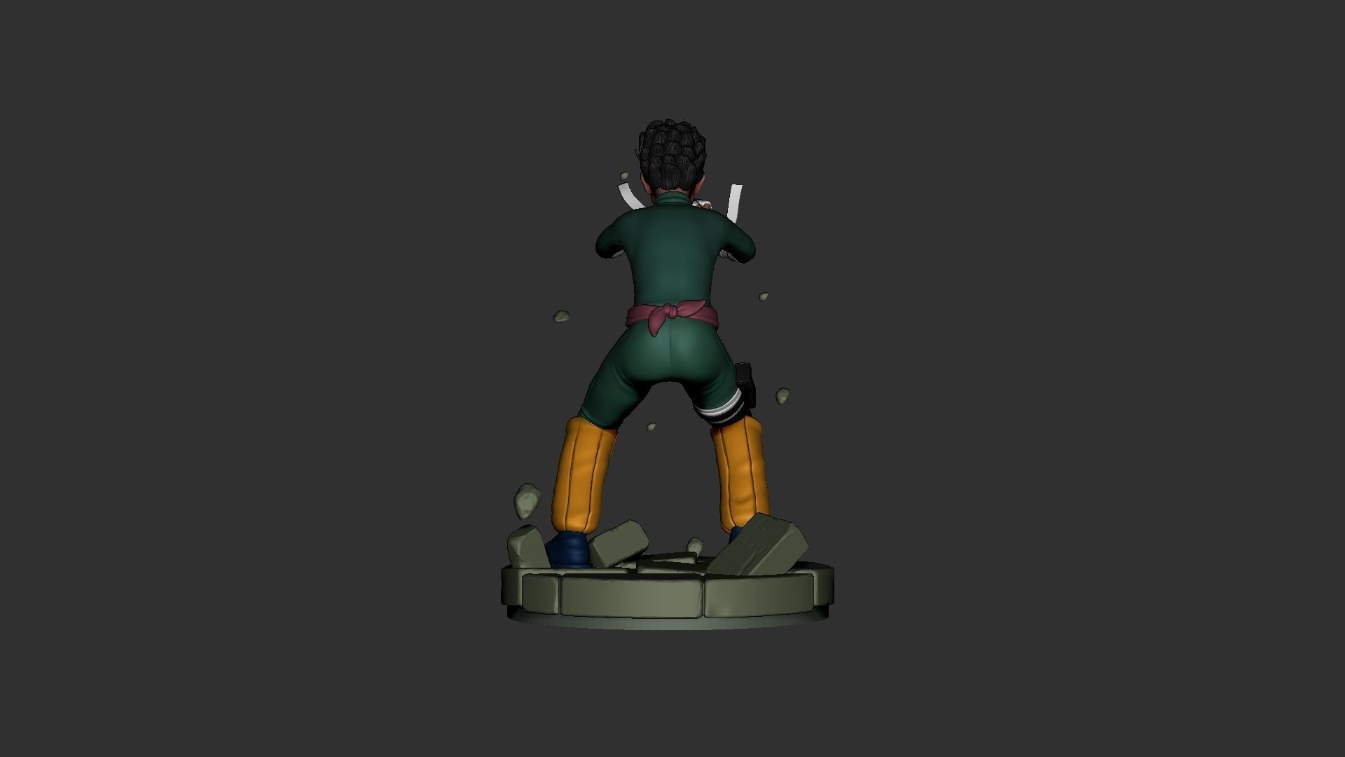 Rock Lee 3D model 3D printable | CGTrader