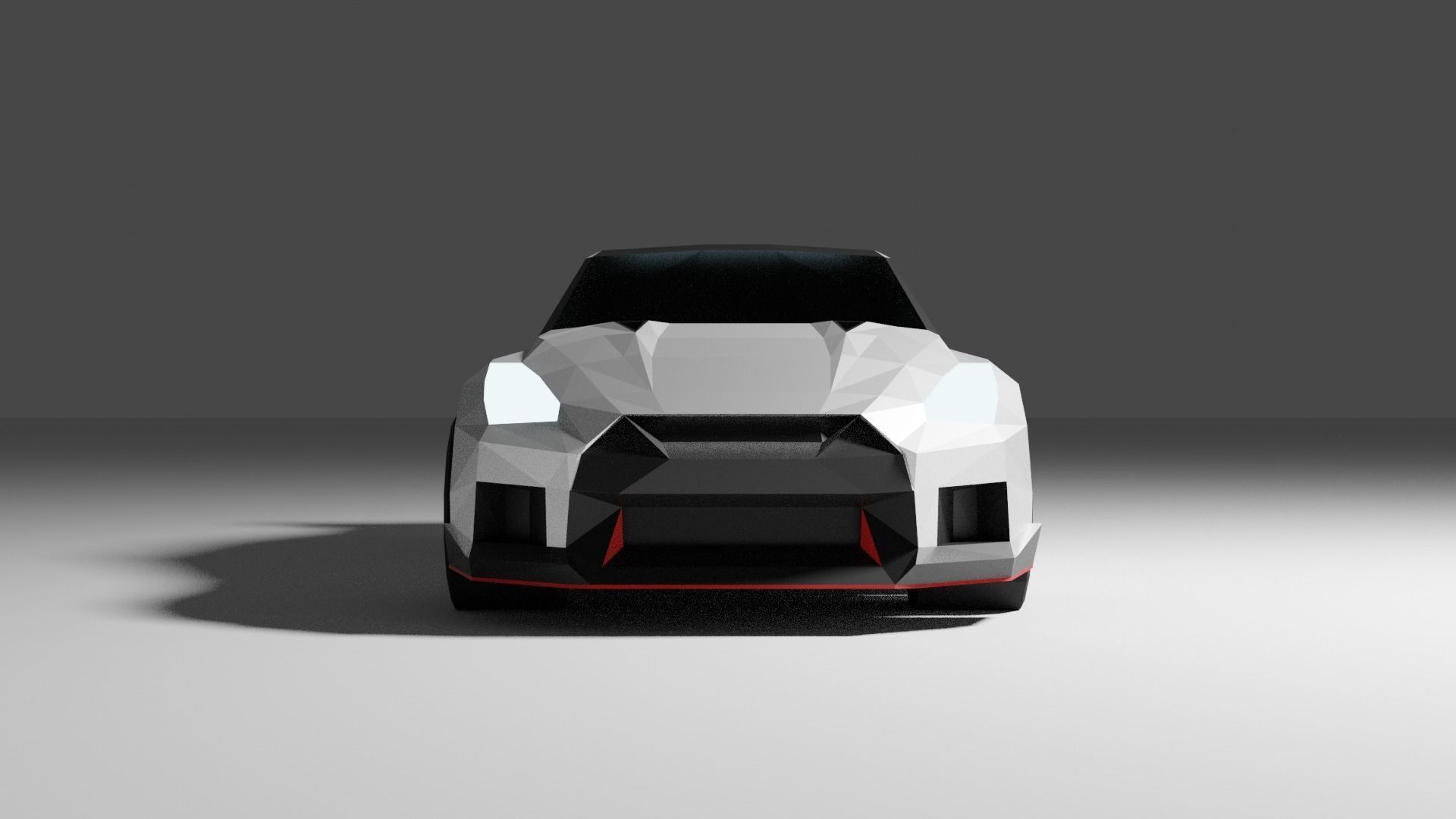3D model Low Poly Nissan GTR VR / AR / low-poly | CGTrader