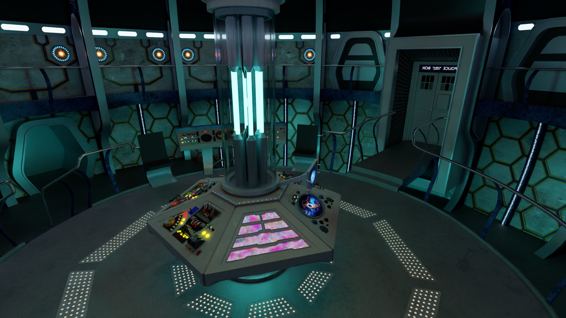 TARDIS - Exterior AND Interior - Smith and Capaldi Design 3D model ...