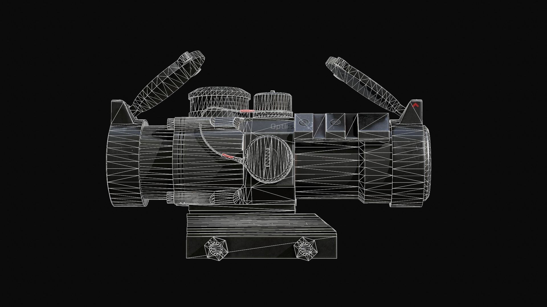 3D model Scope 4X Vortex Spitfire VR / AR / low-poly | CGTrader