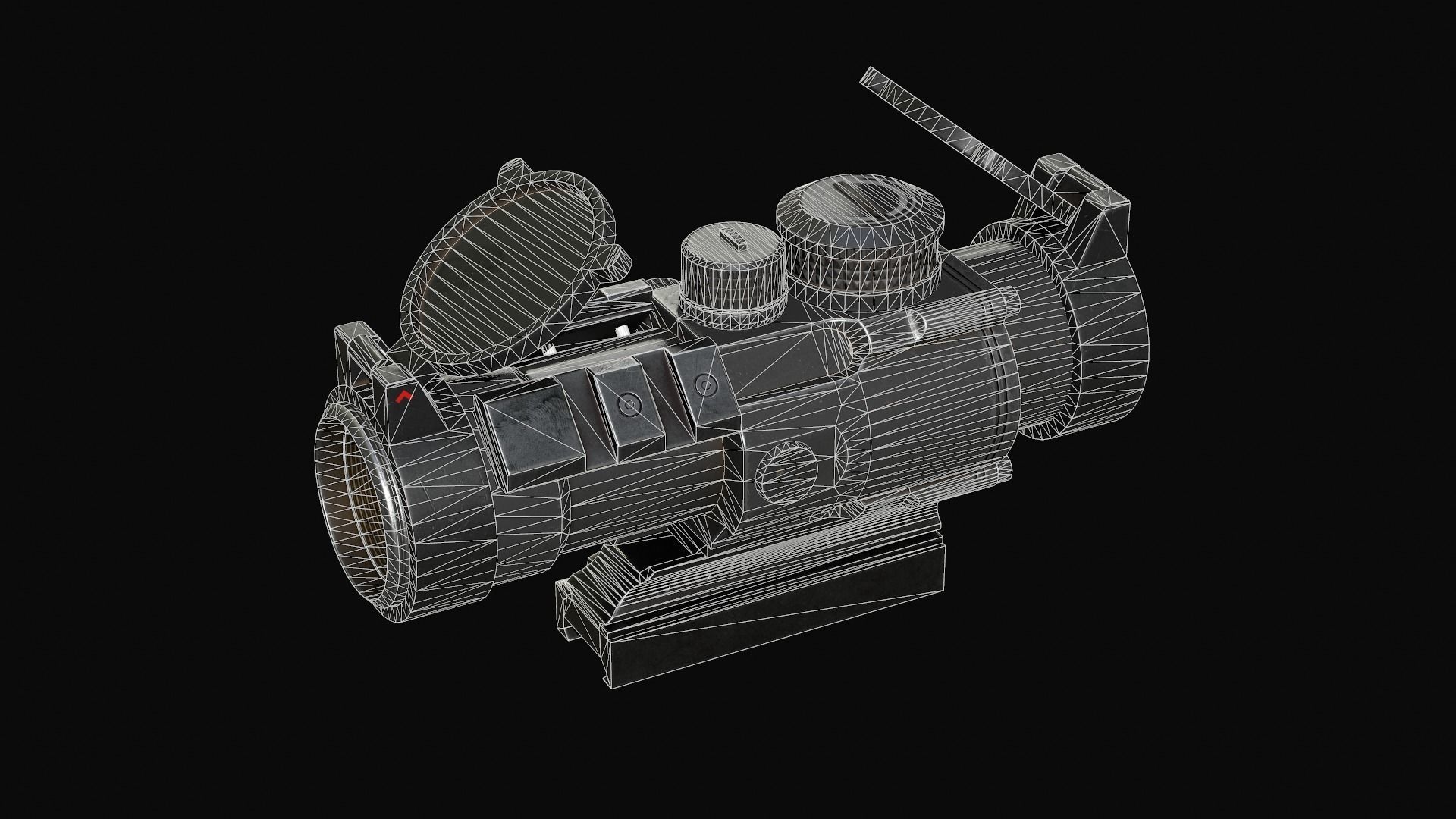 3D model Scope 4X Vortex Spitfire VR / AR / low-poly | CGTrader