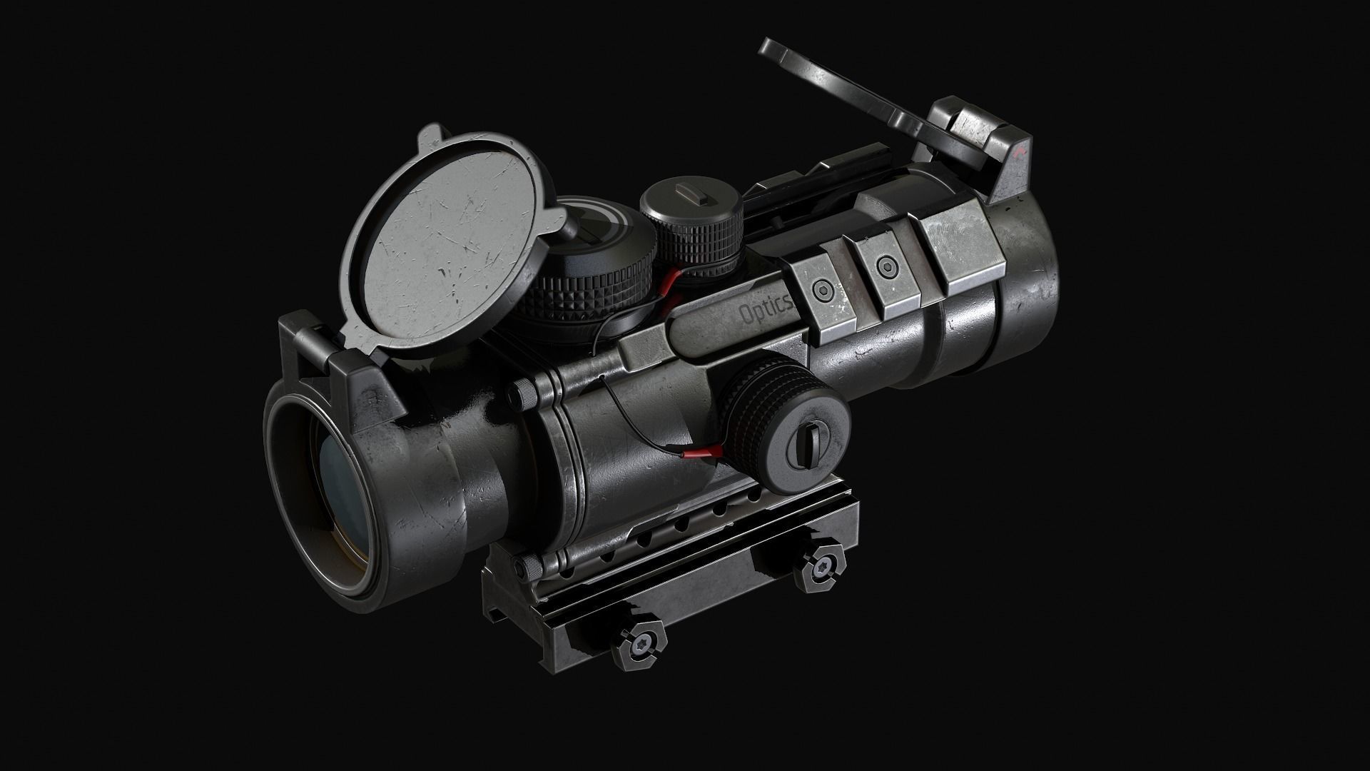 3D model Scope 4X Vortex Spitfire VR / AR / low-poly | CGTrader