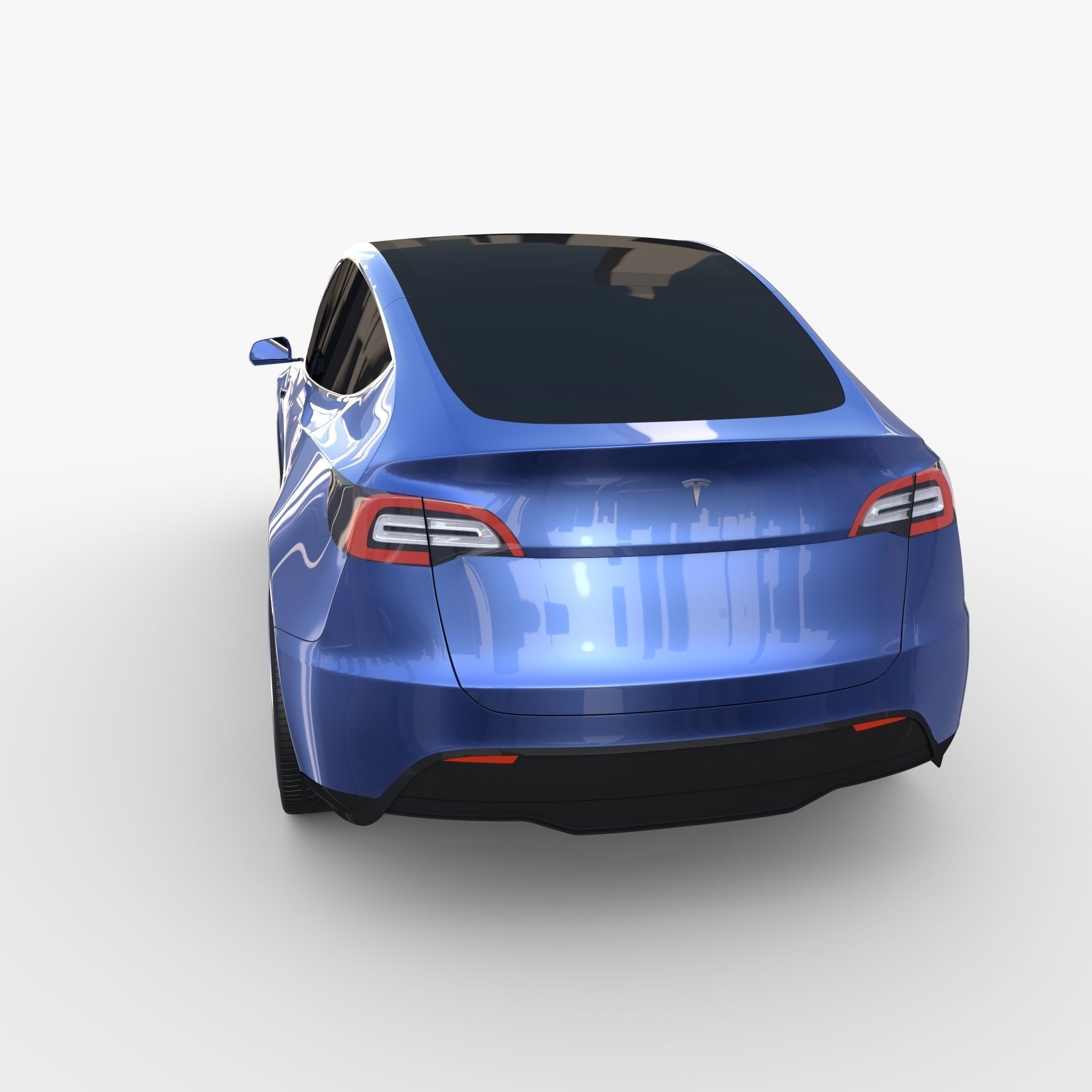 Tesla Model Y Blue 3D model | CGTrader