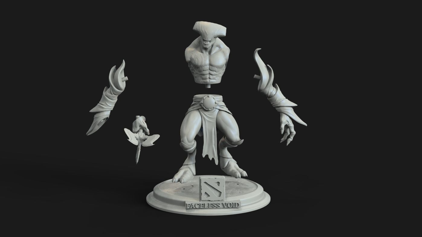 Faceless void 3D model 3D printable | CGTrader