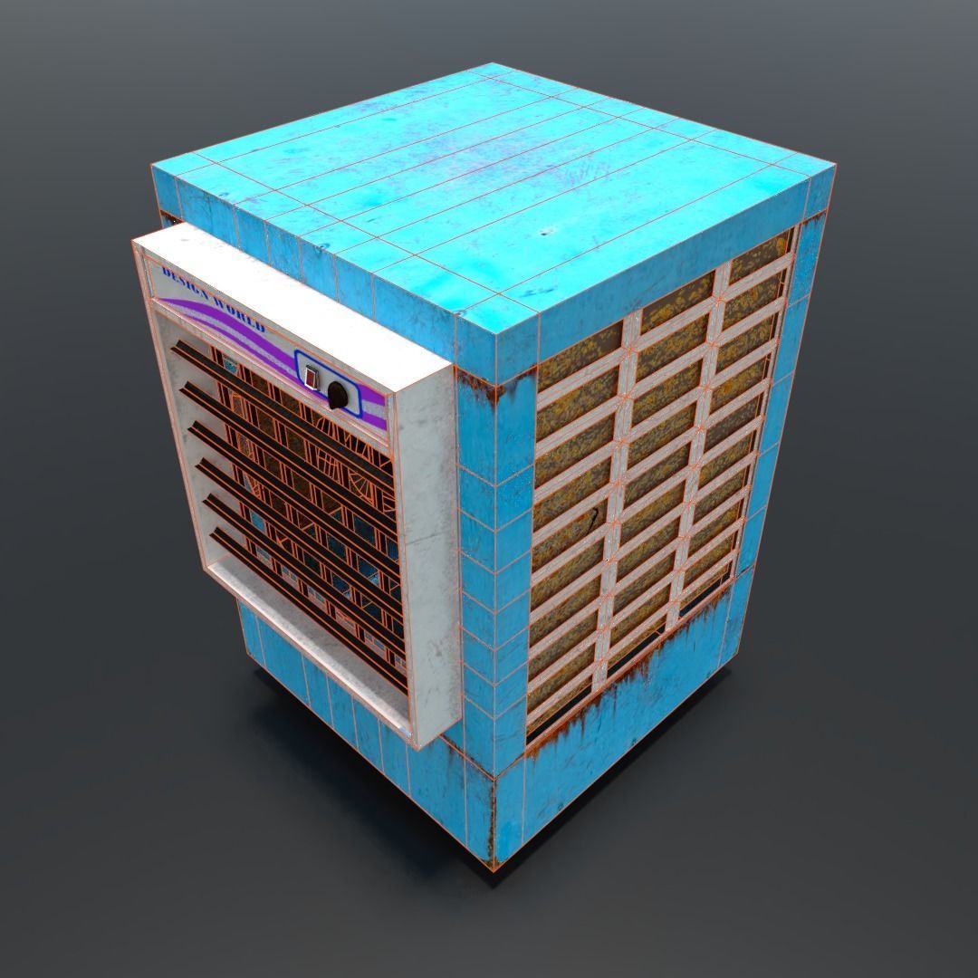 Old rusted cooler 3D model | CGTrader