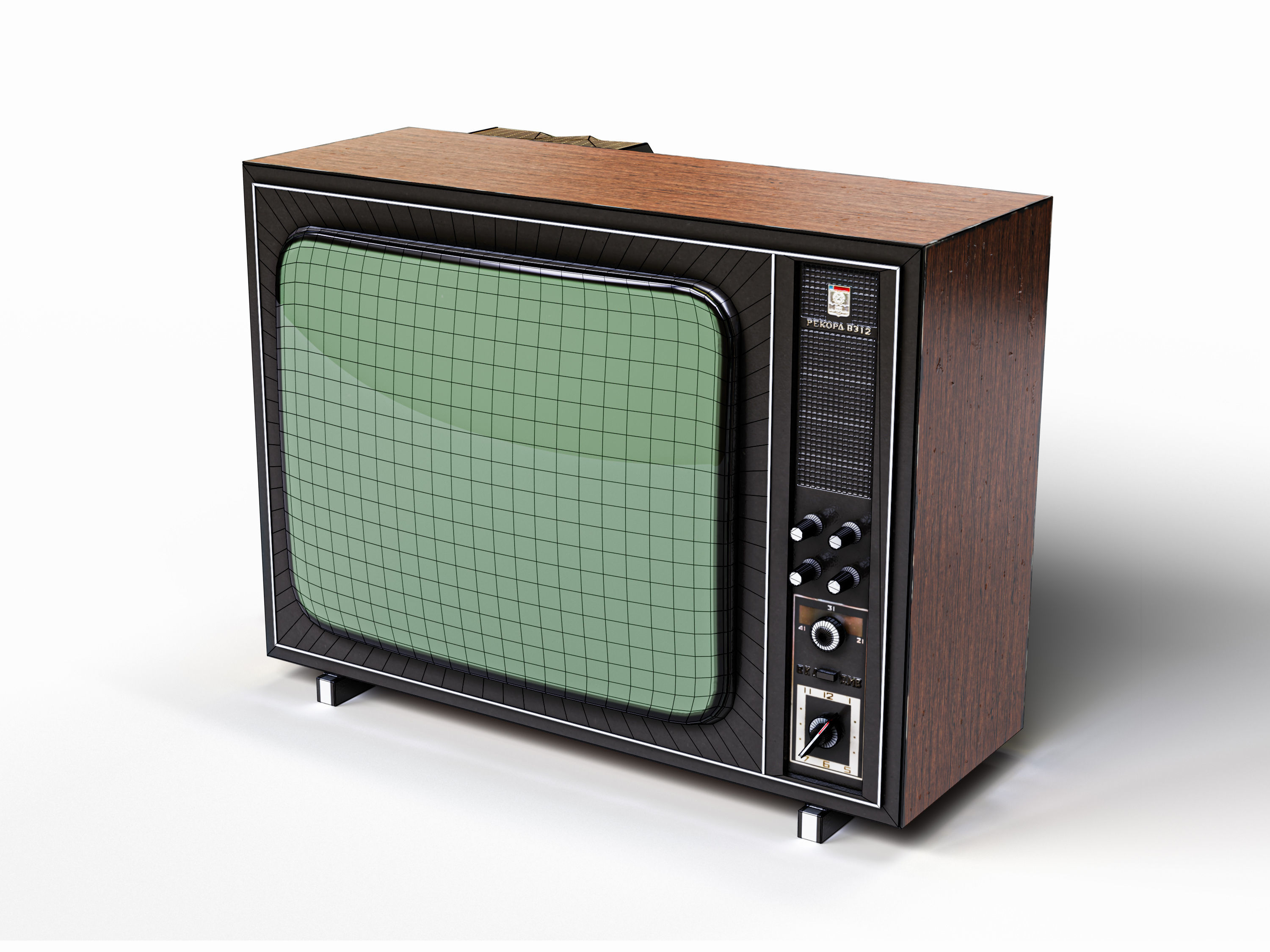 Soviet TV Record V312 3D model | CGTrader