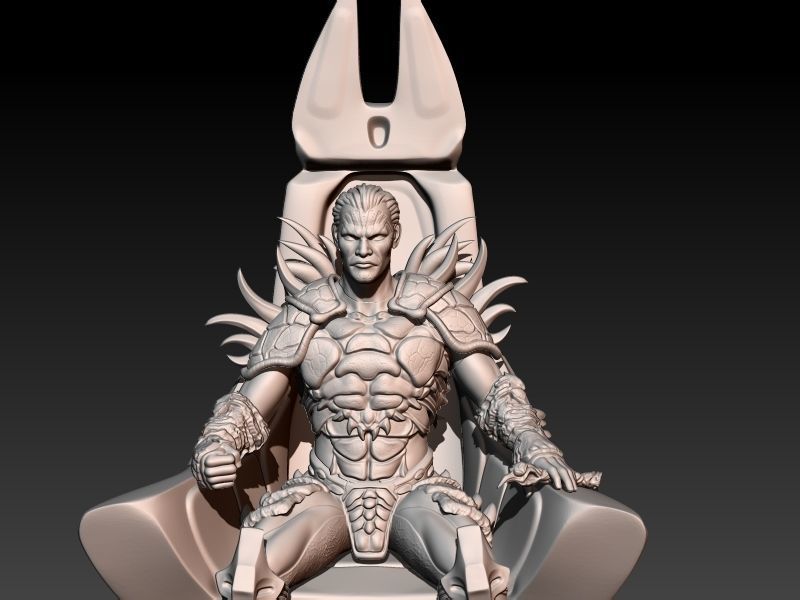 Darth Krayt on Throne 3D model 3D printable | CGTrader