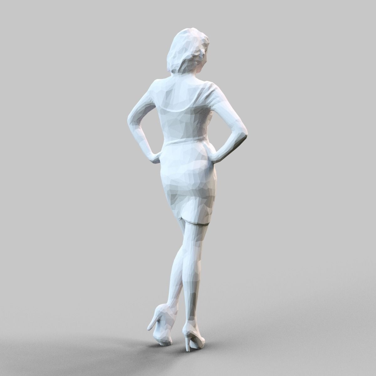 Girl Posing 1 3D Model 3D printable OBJ | CGTrader.com