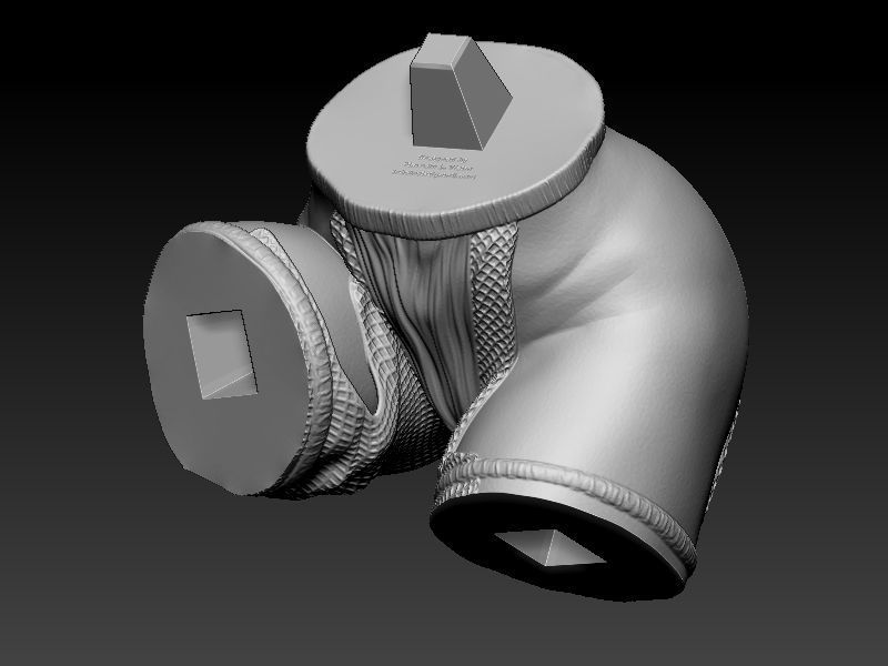 Oola slave crouching 3D model 3D printable | CGTrader