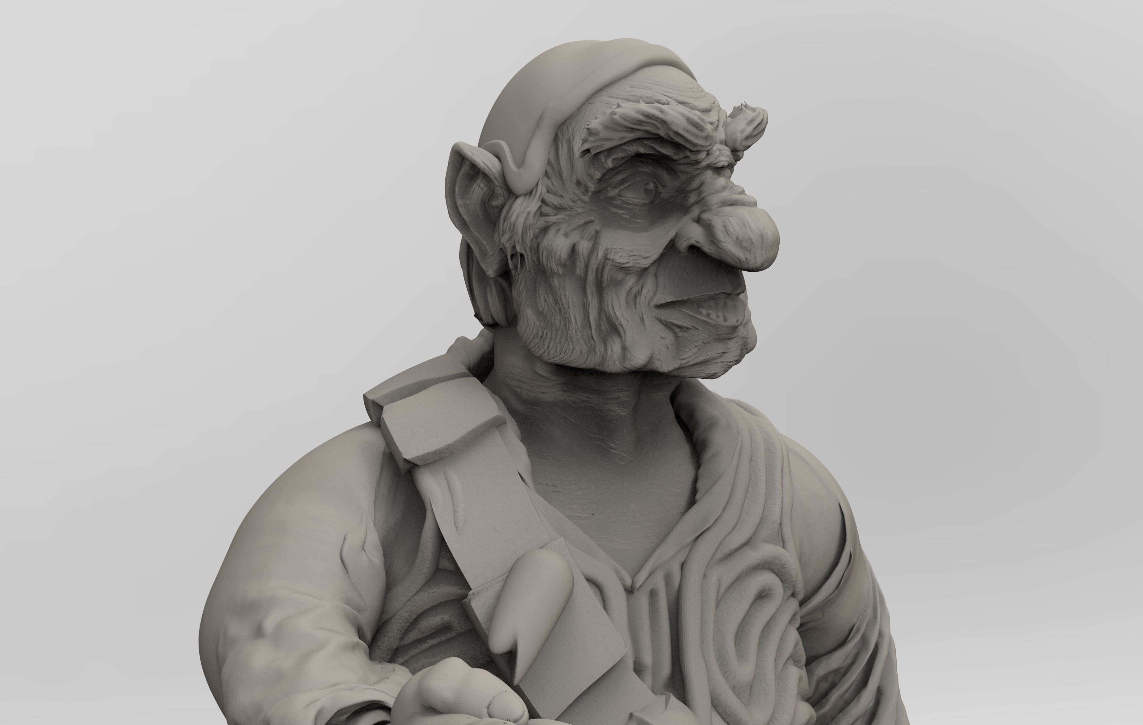 Labyrinth Hoggle Sculpt 3D model 3D printable | CGTrader