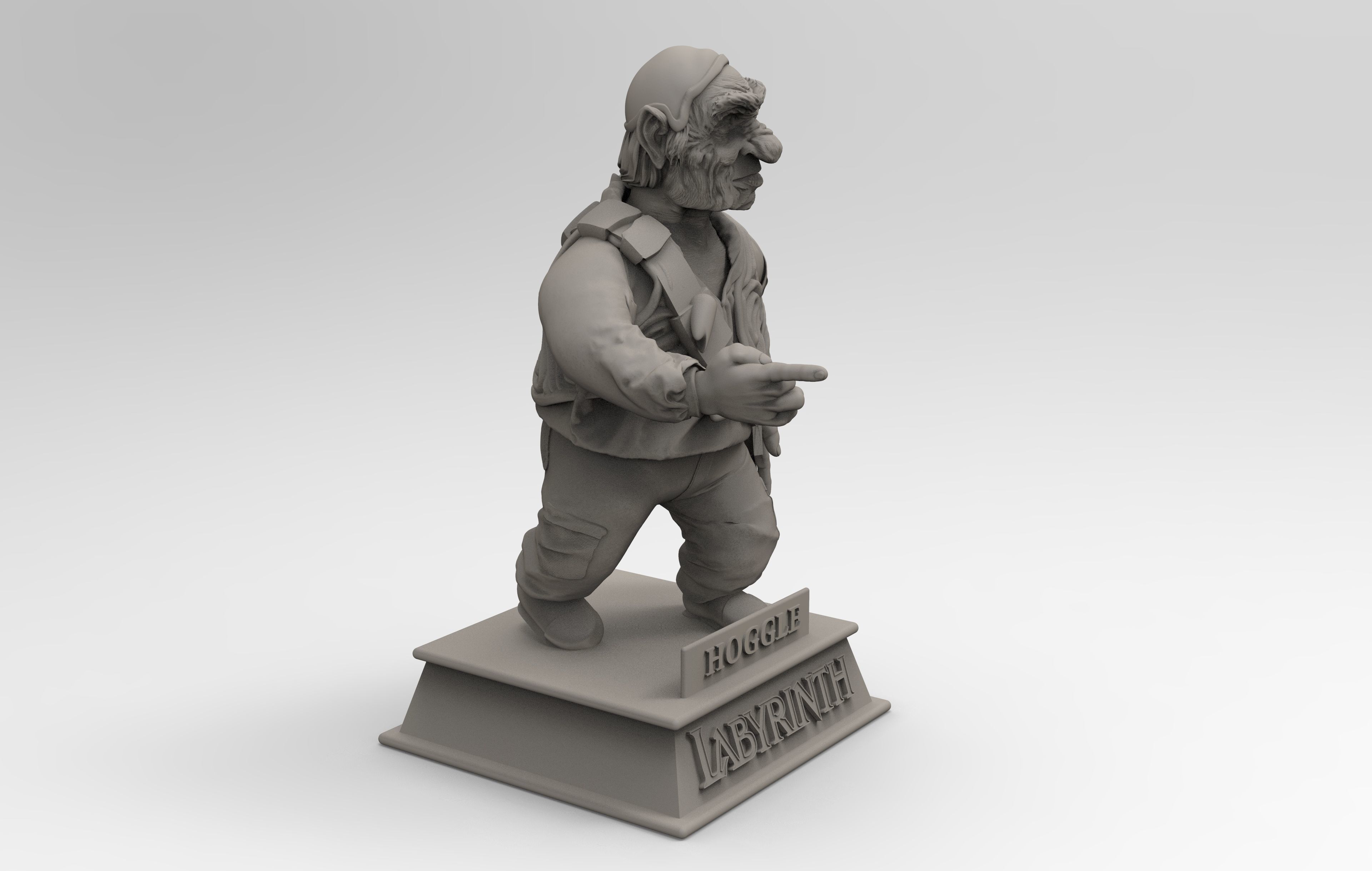 Labyrinth Hoggle Sculpt 3D model 3D printable | CGTrader