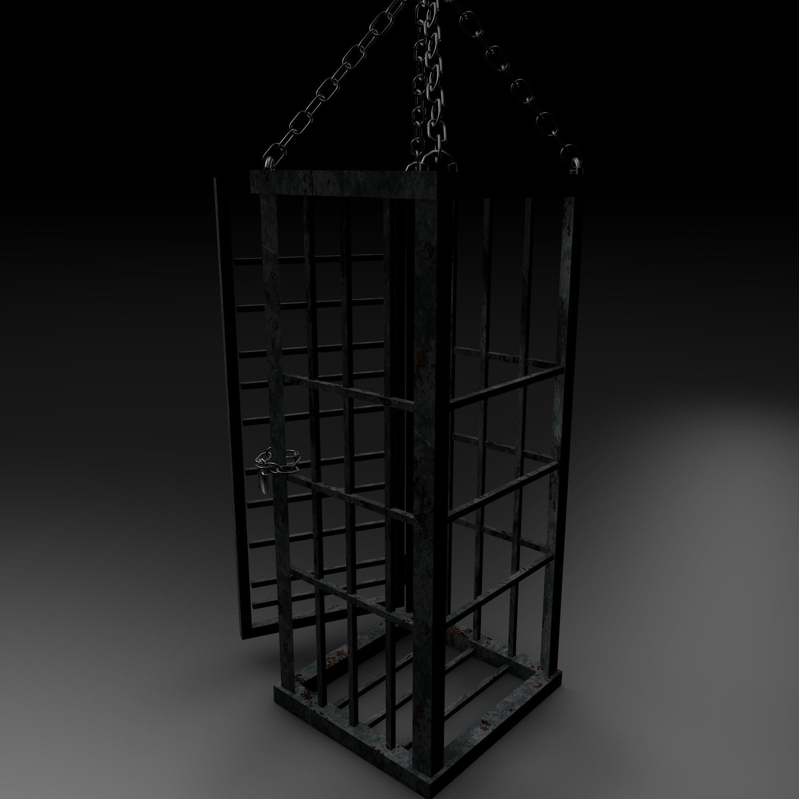 3D model Dungeon Hanging Cage VR / AR / low-poly | CGTrader