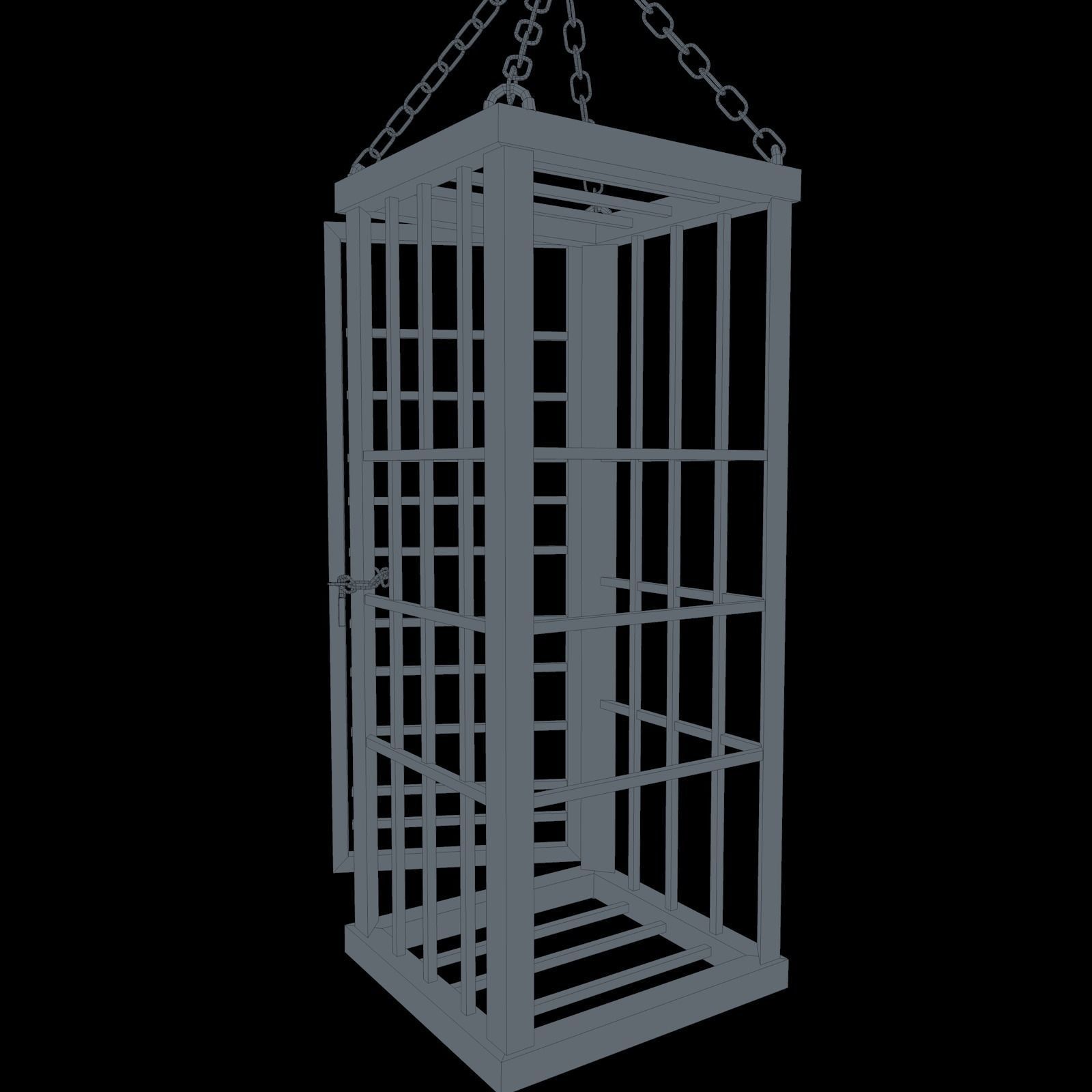 3D model Dungeon Hanging Cage VR / AR / low-poly | CGTrader