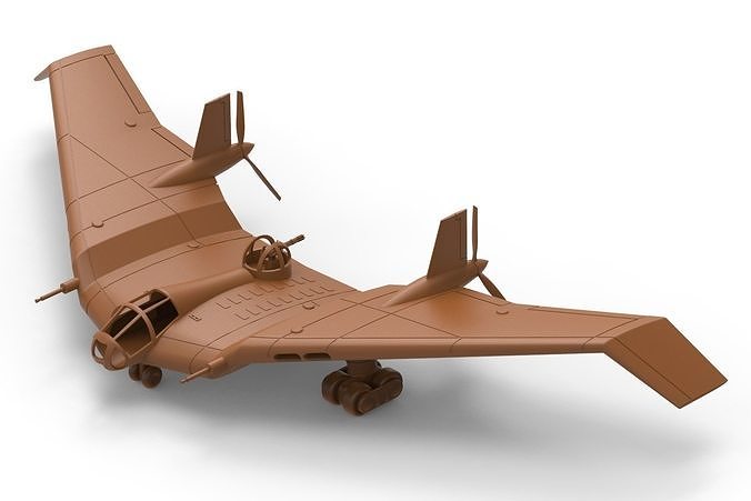 3D Model of Aircraft Flying-Wing for 3d Printing 3D model 3D printable ...