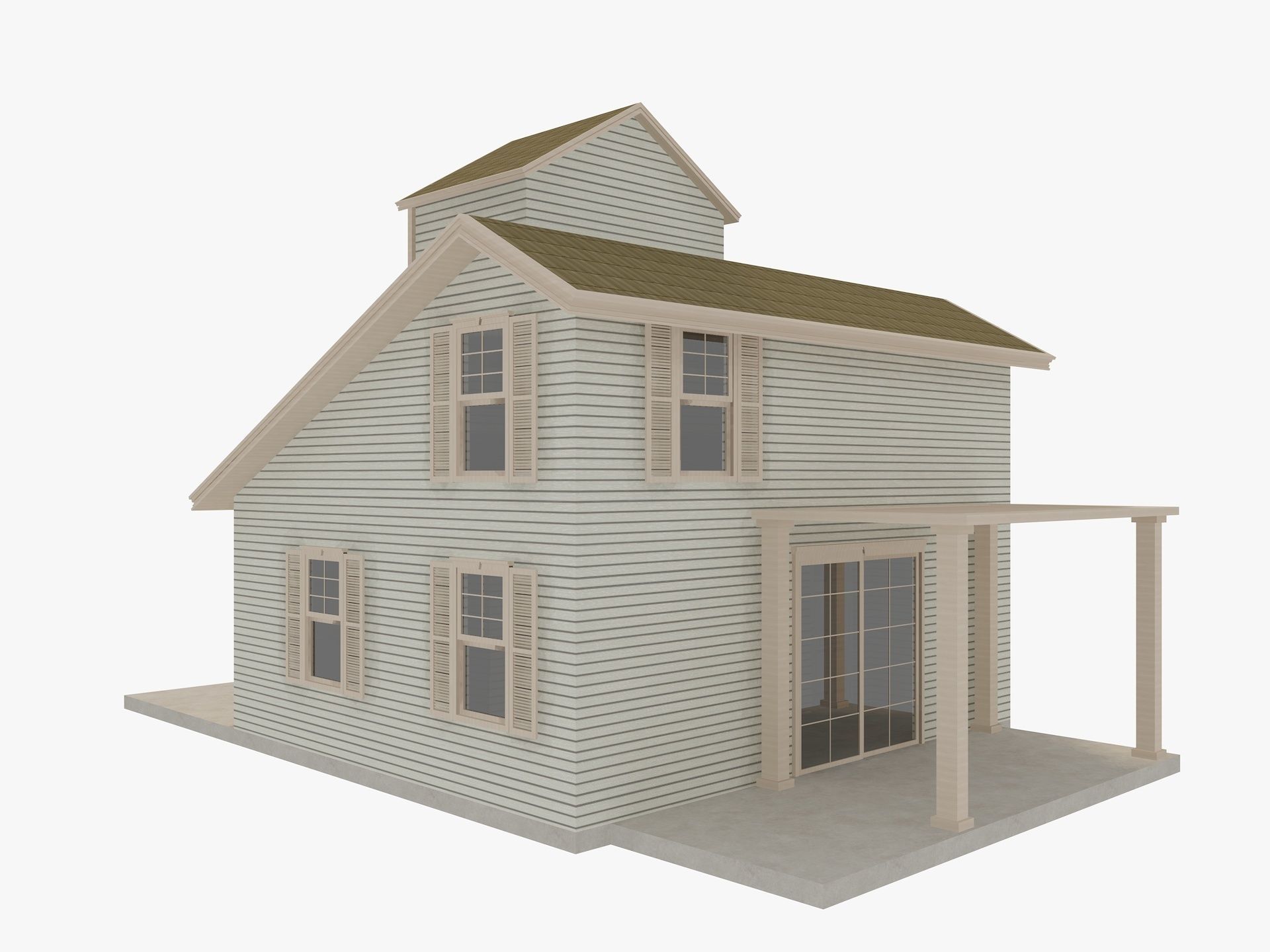 House Of Set 16 Low Poly 3D Model Houses 3D model | CGTrader