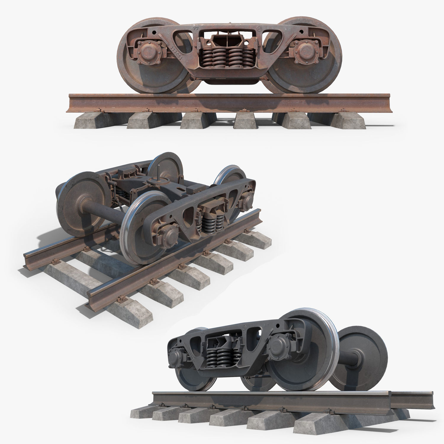 Bogie 18-100 3D model | CGTrader