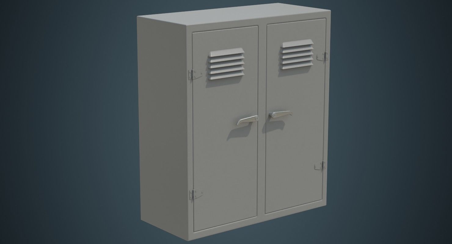 3D model Locker 2A VR / AR / low-poly | CGTrader