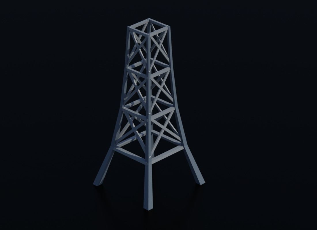 3D model Electric Tower 02 VR / AR / low-poly | CGTrader