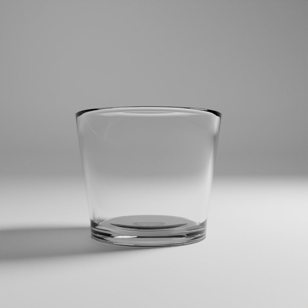 Simple Water Glass free 3D model | CGTrader