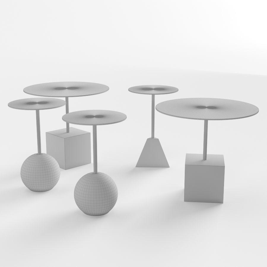 Knockout Lounge Tables 3D model | CGTrader