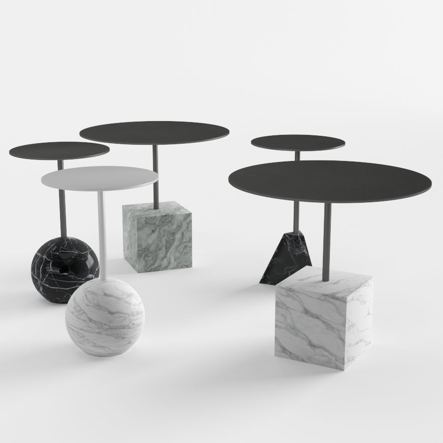 Knockout Lounge Tables 3D model | CGTrader