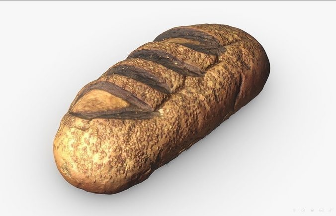 3D model 3D Bread Scan PBR model VR / AR / low-poly | CGTrader