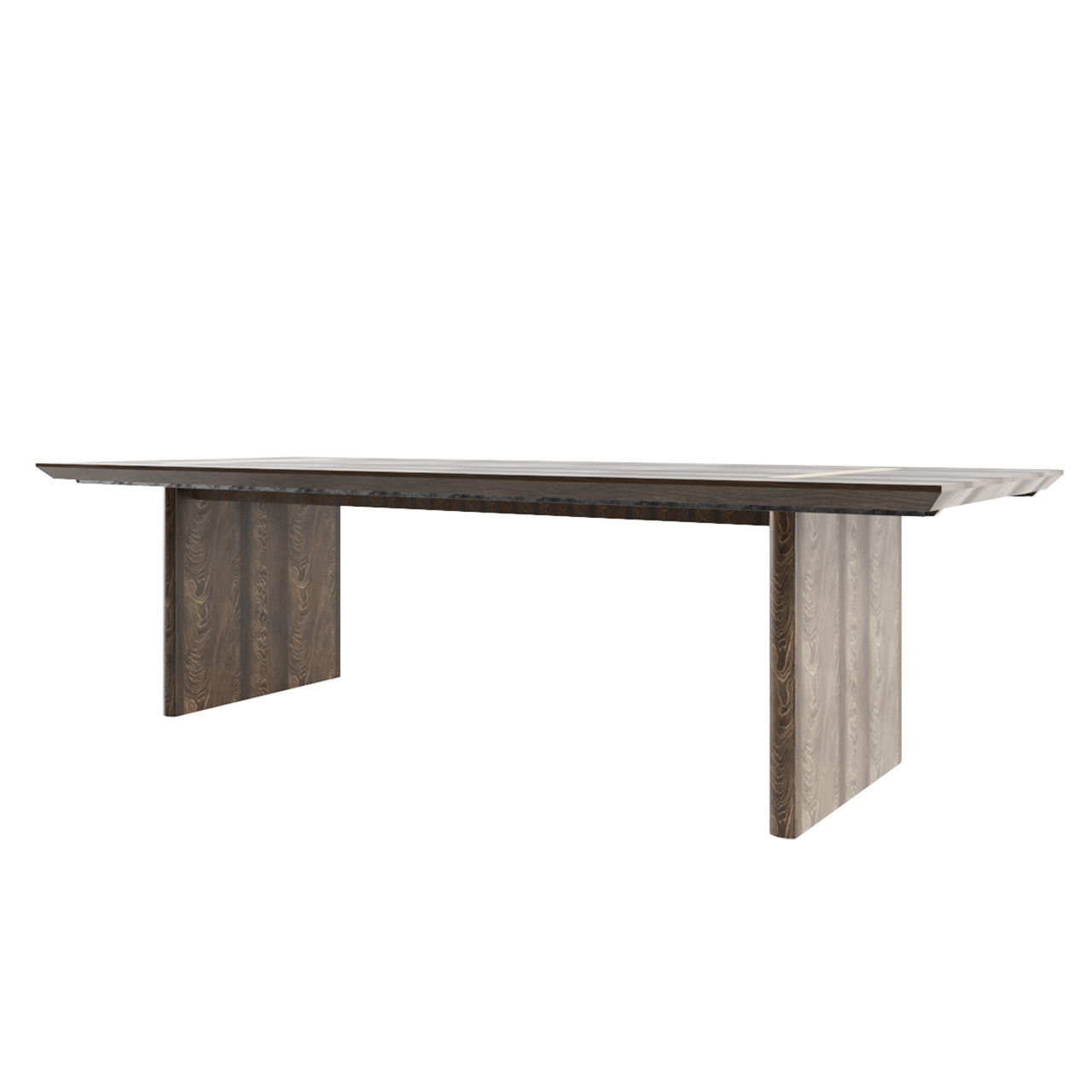 RH BALMAIN OAK RECTANGULAR EXTENSION DINING TABLE 3D model | CGTrader