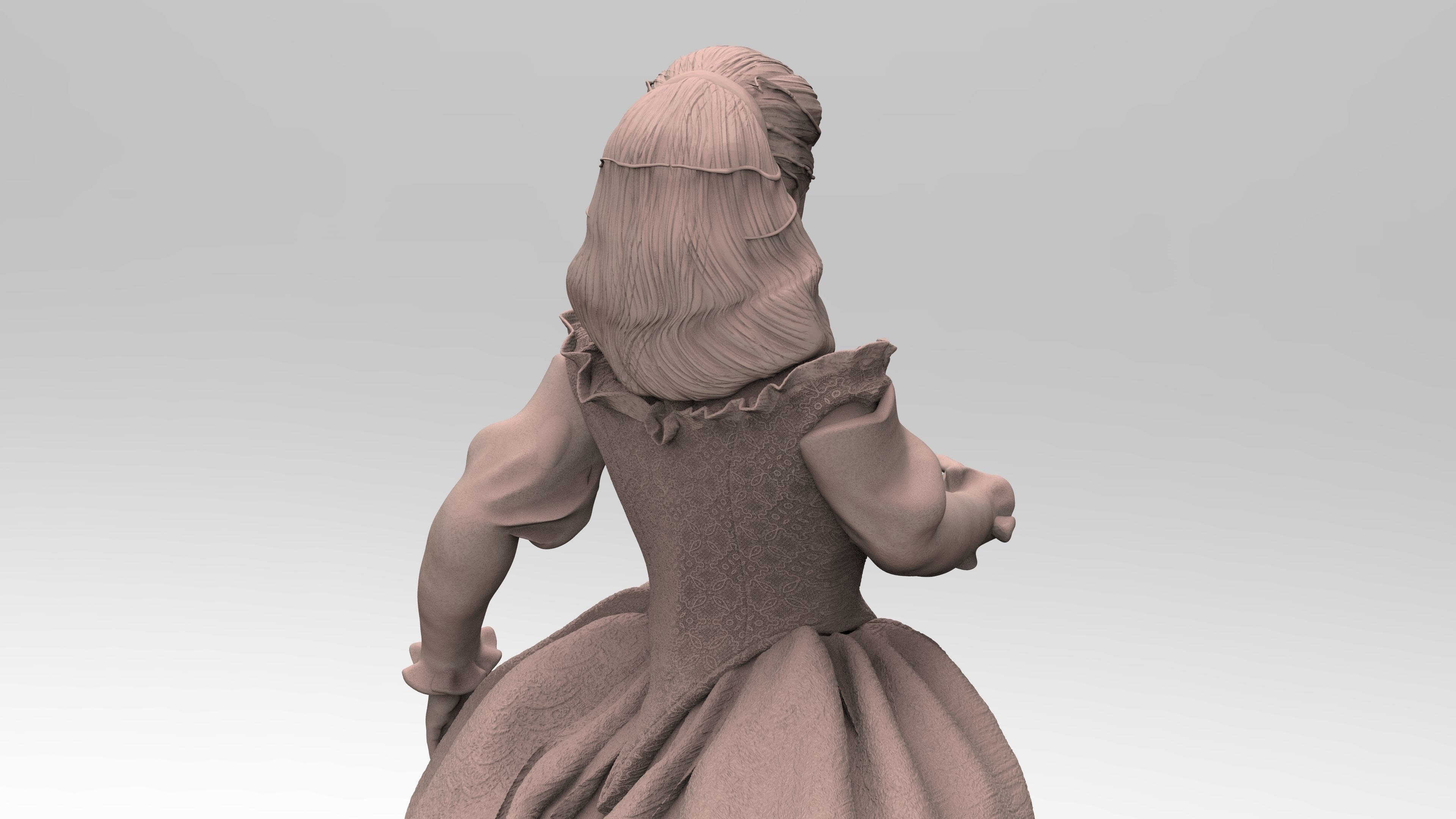 Sculpture of Sarah From Labyrinth 3D model 3D printable | CGTrader