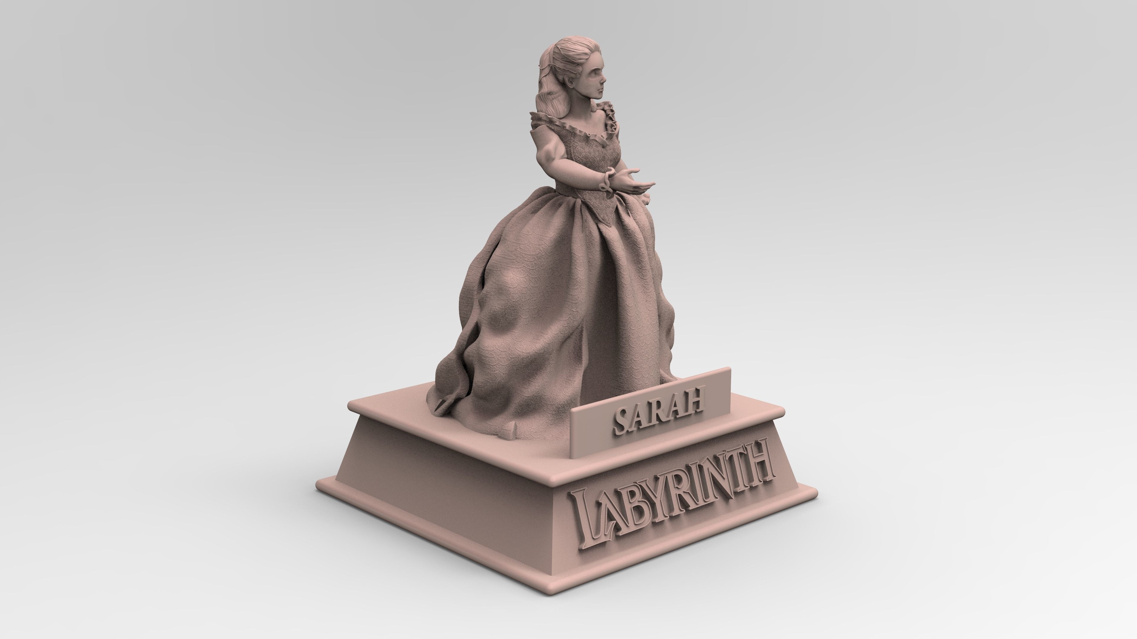 Sculpture of Sarah From Labyrinth 3D model 3D printable | CGTrader