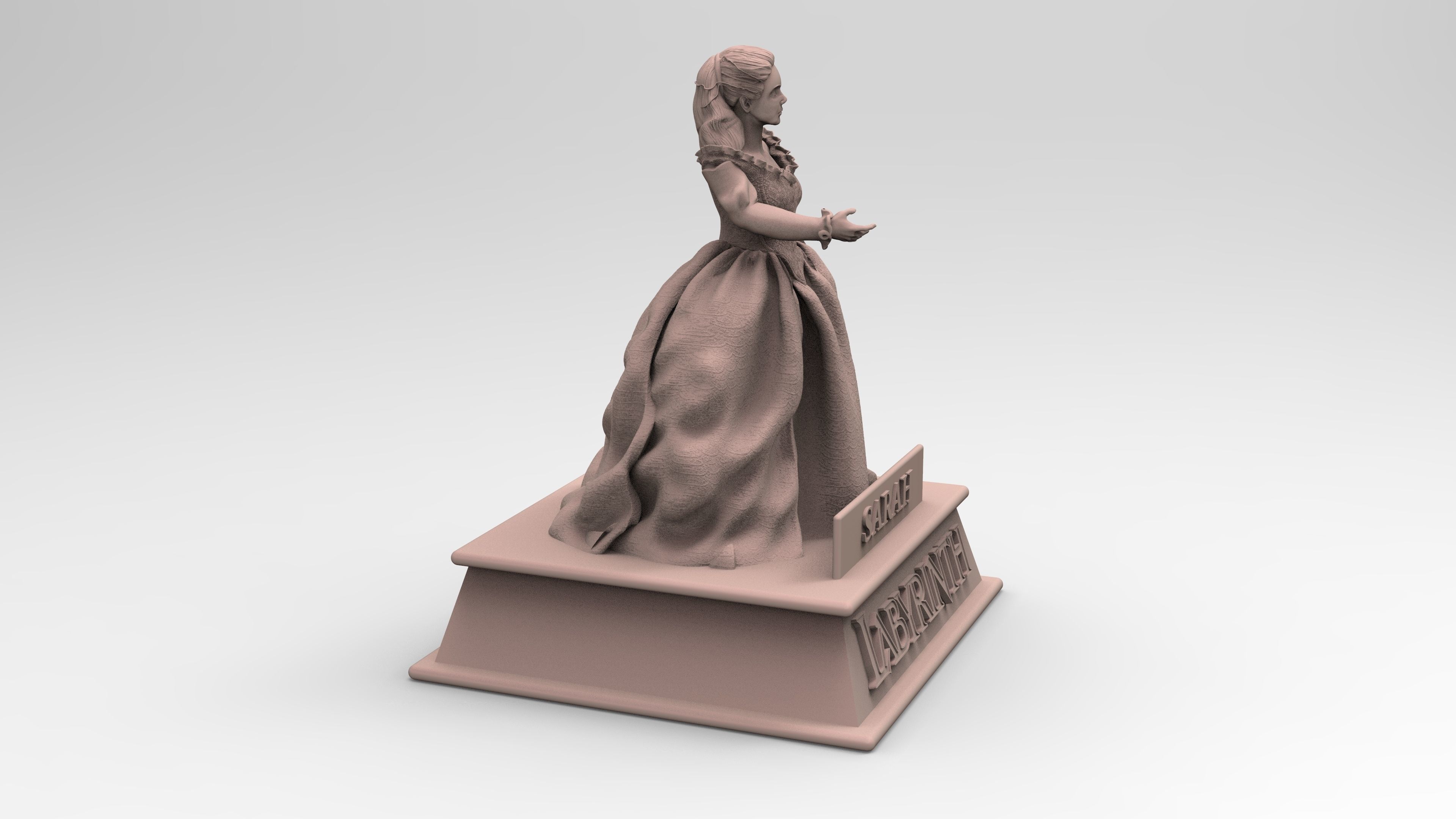 Sculpture of Sarah From Labyrinth 3D model 3D printable | CGTrader