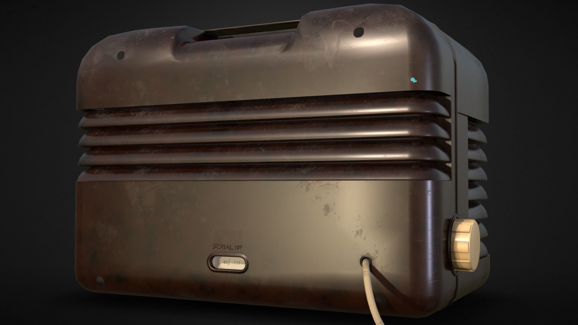 1950 Bush DAC10 Vintage Radio free 3D model | CGTrader
