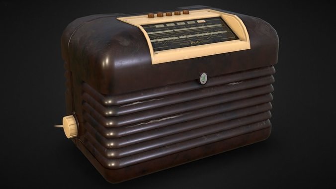 1950 Bush DAC10 Vintage Radio free 3D model | CGTrader
