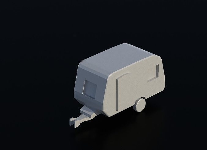 3D model Trailer 02 VR / AR / low-poly | CGTrader