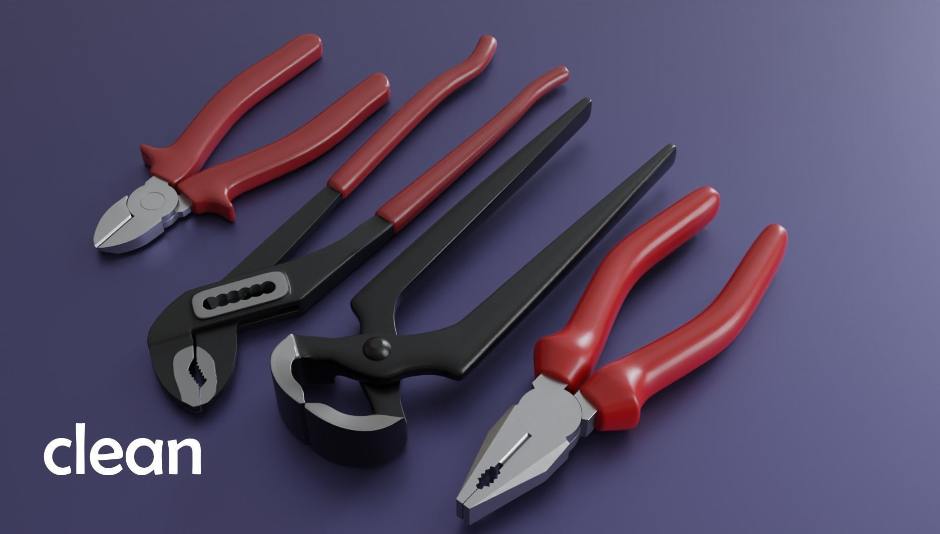 3D model Pliers clean used dirty VR / AR / low-poly | CGTrader