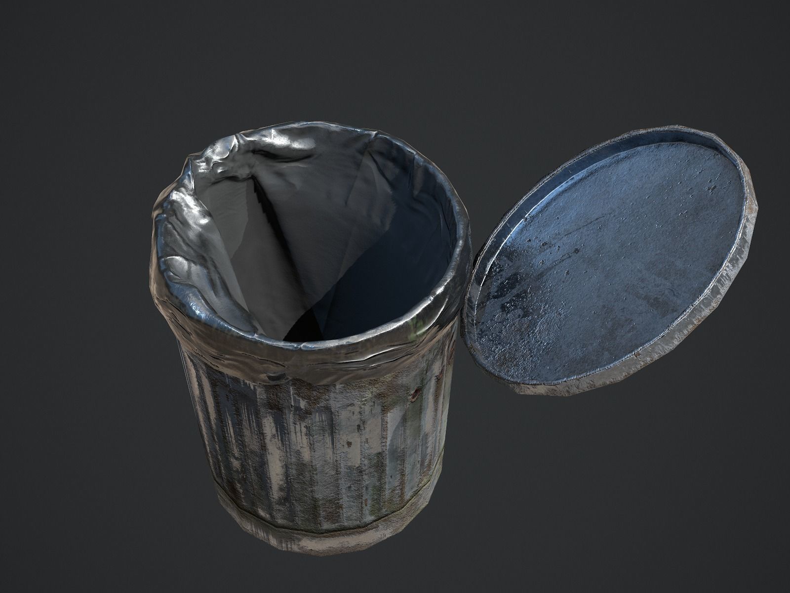 3D model Trash Can for Games VR / AR / low-poly | CGTrader